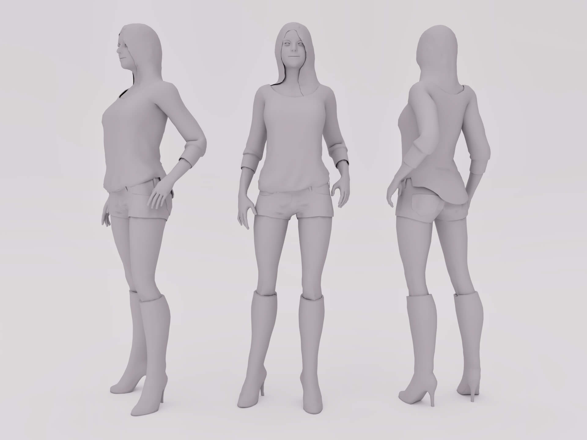 Casual People 3D Pack Vol.1 by FIRA