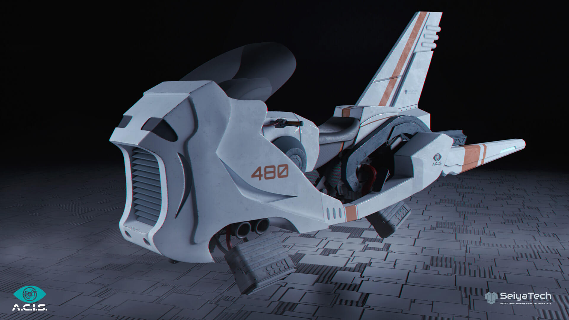 HATEN SOL 480-MC 3D Render, Digital Art by FIRA