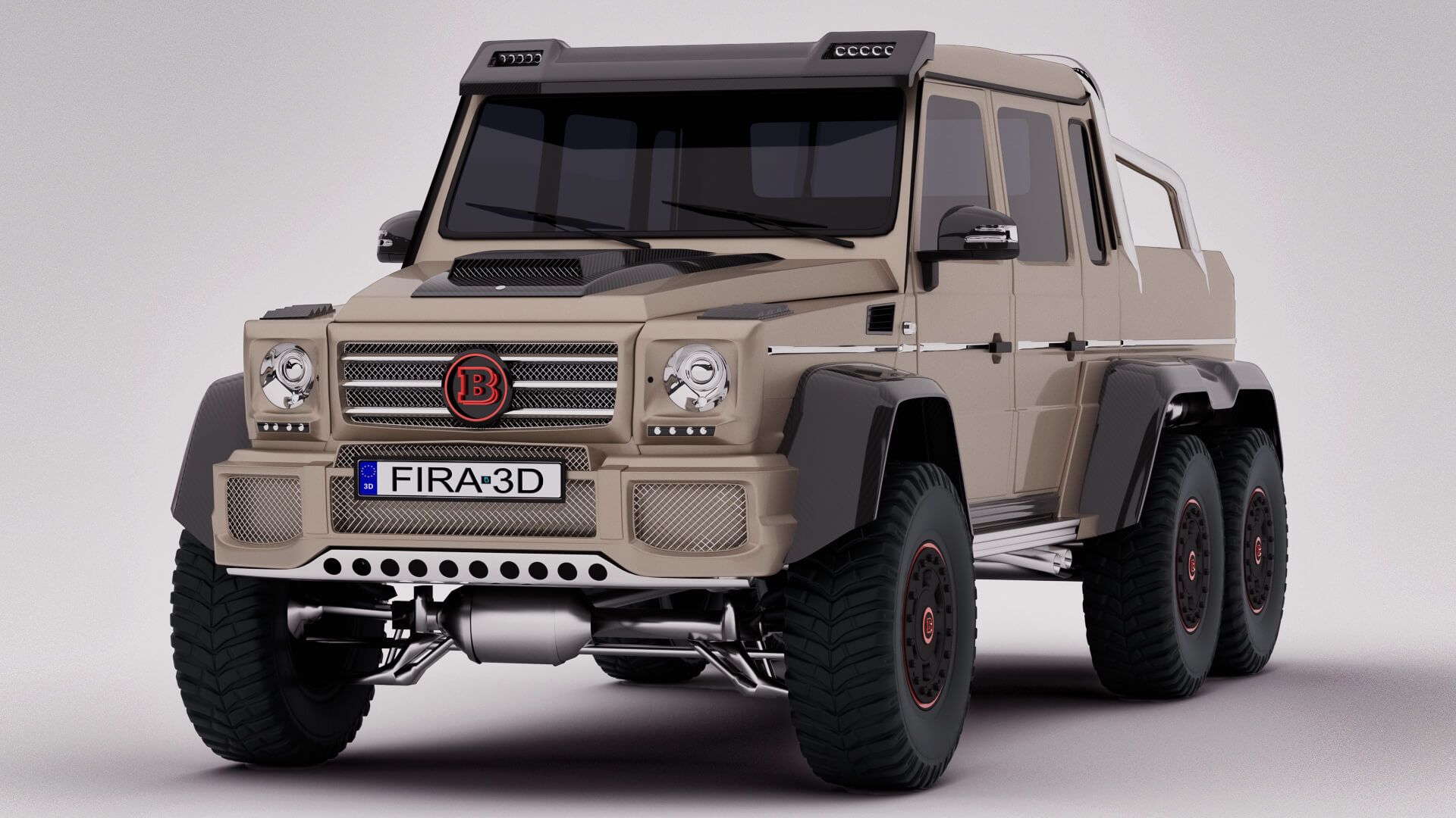 Mercedes G63 Brabus 6X6 2015 - 3D Model by FIRA