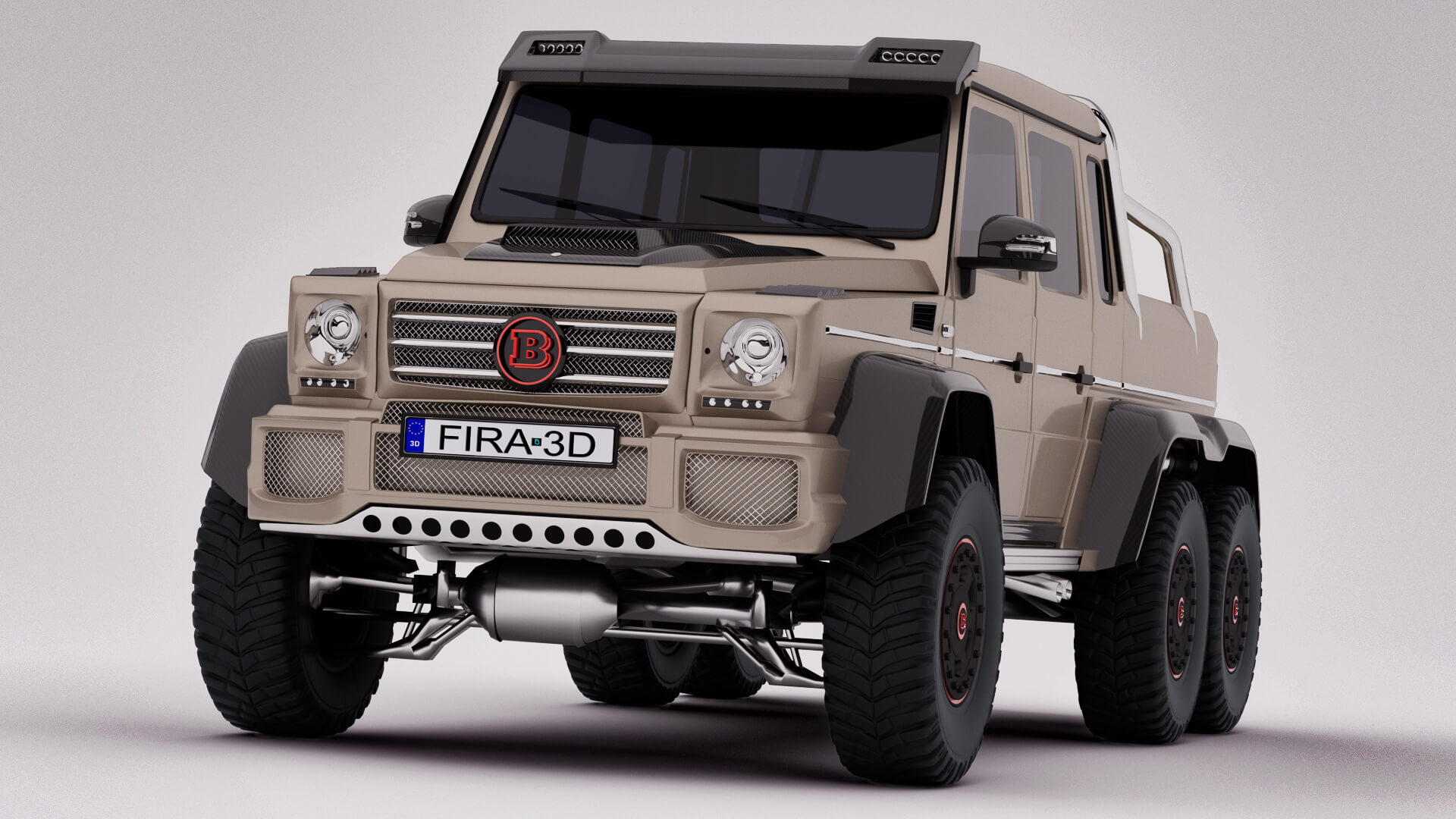 Mercedes G63 Brabus 6X6 2015 - 3D Model by FIRA