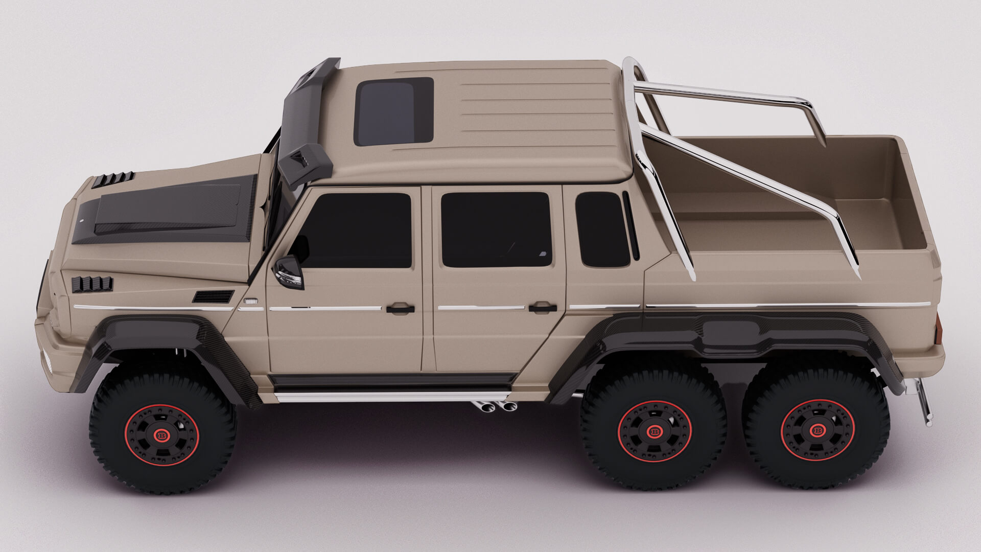 Mercedes G63 Brabus 6X6 2015 - 3D Model by FIRA