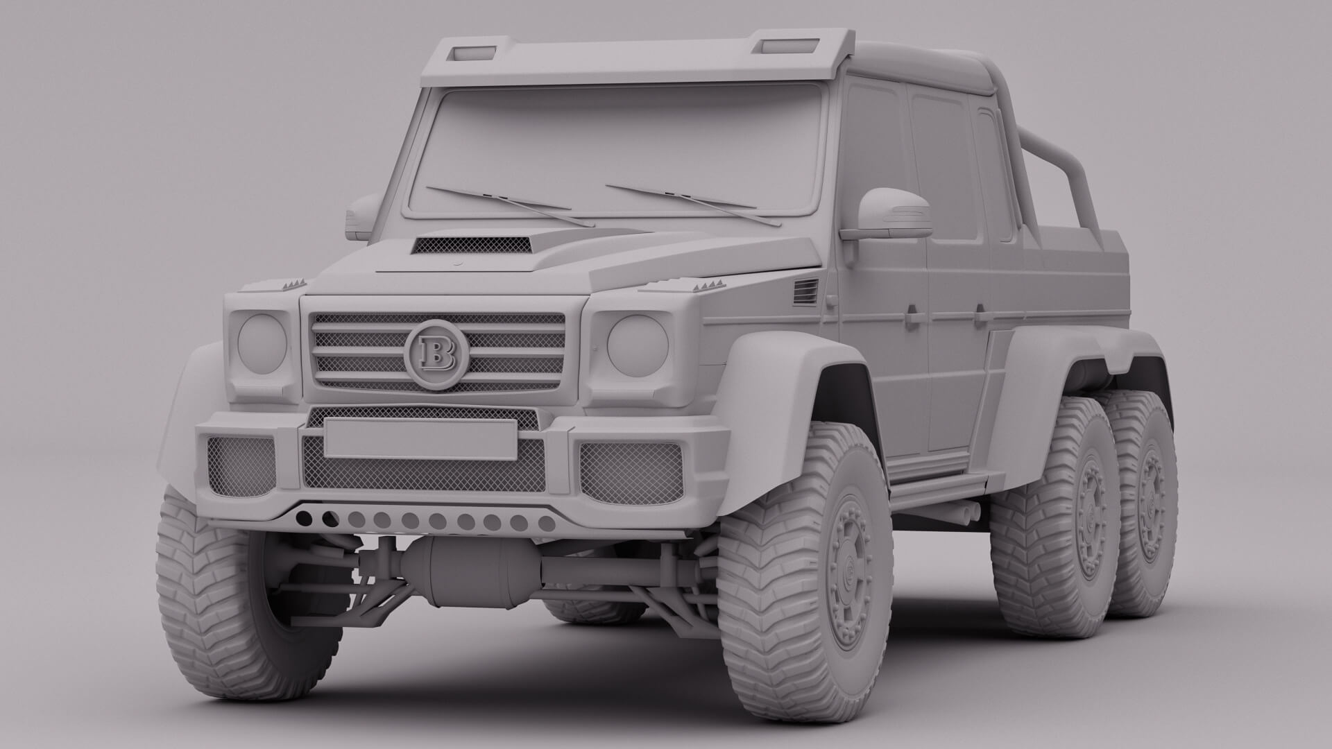 Mercedes G63 Brabus 6X6 2015 - 3D Model by FIRA