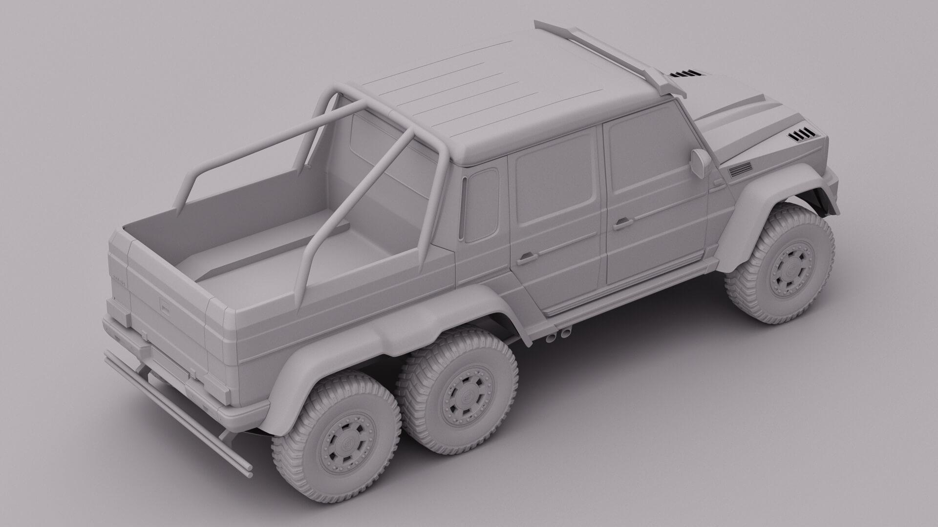 Mercedes G63 Brabus 6X6 2015 - 3D Model by FIRA