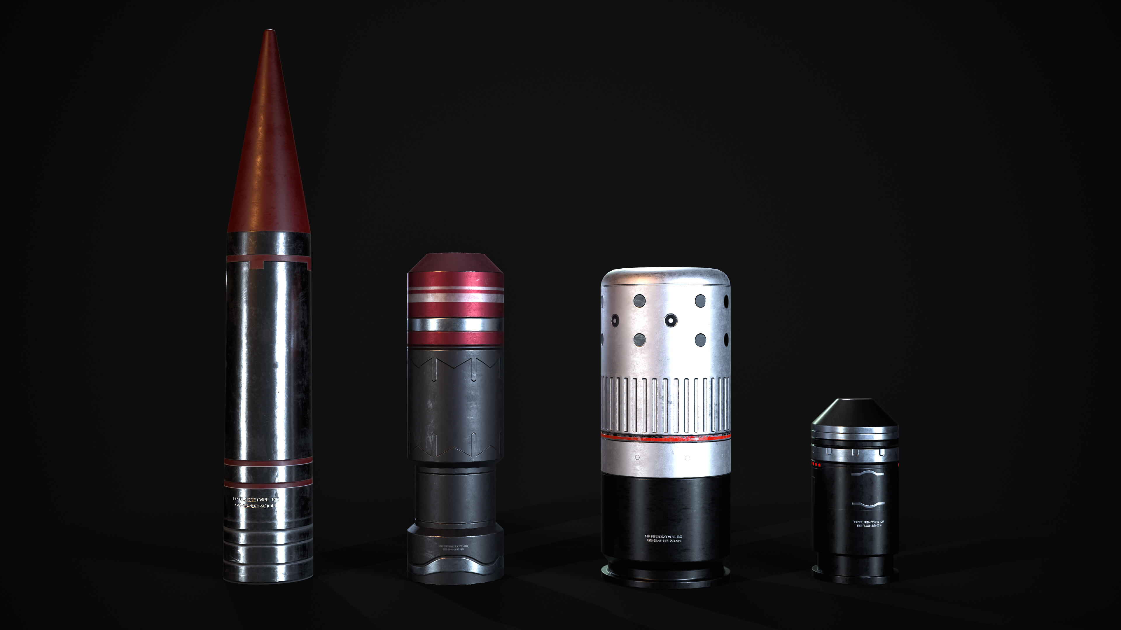 Sci-Fi Bullets Pack Vol. 2 3D Model by FIRA