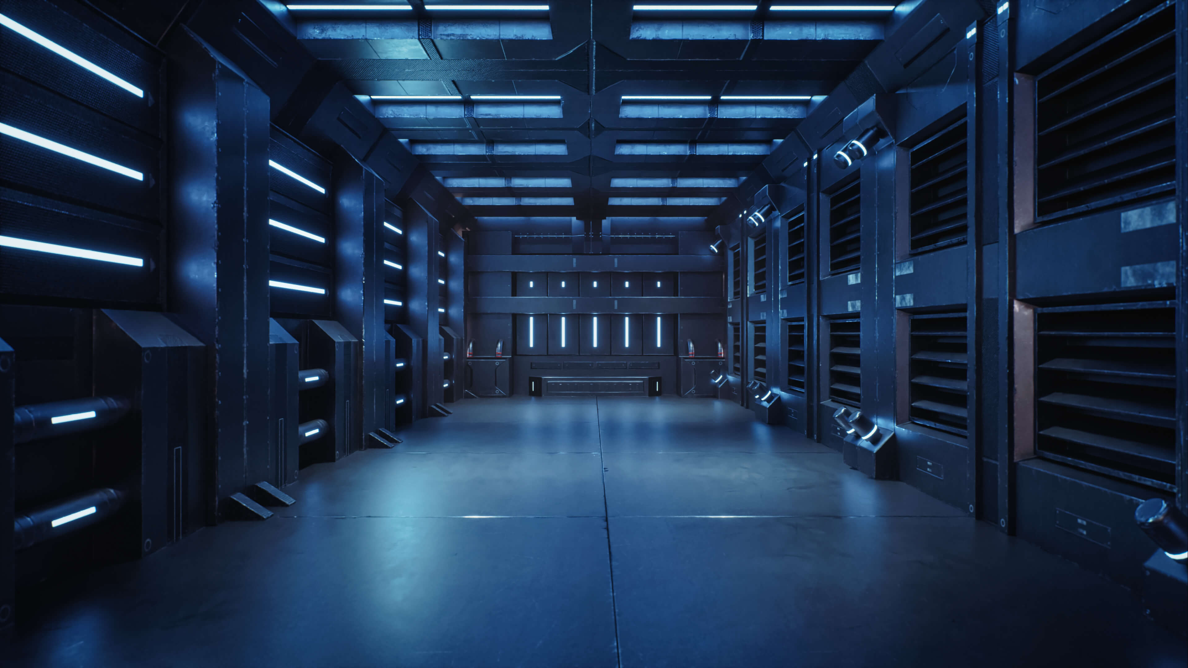 Sci-Fi Modular Wall Panels Pack 3D Model by FIRA