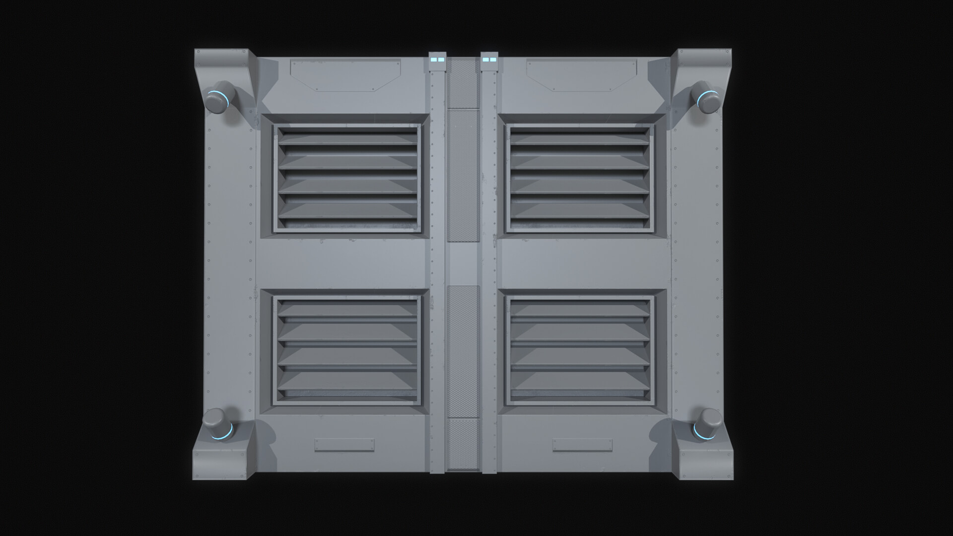Sci-Fi Modular Wall Panels Pack 3D Model by FIRA