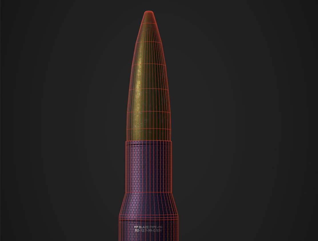 Sci-Fi Bullets Pack 3D Model by FIRA