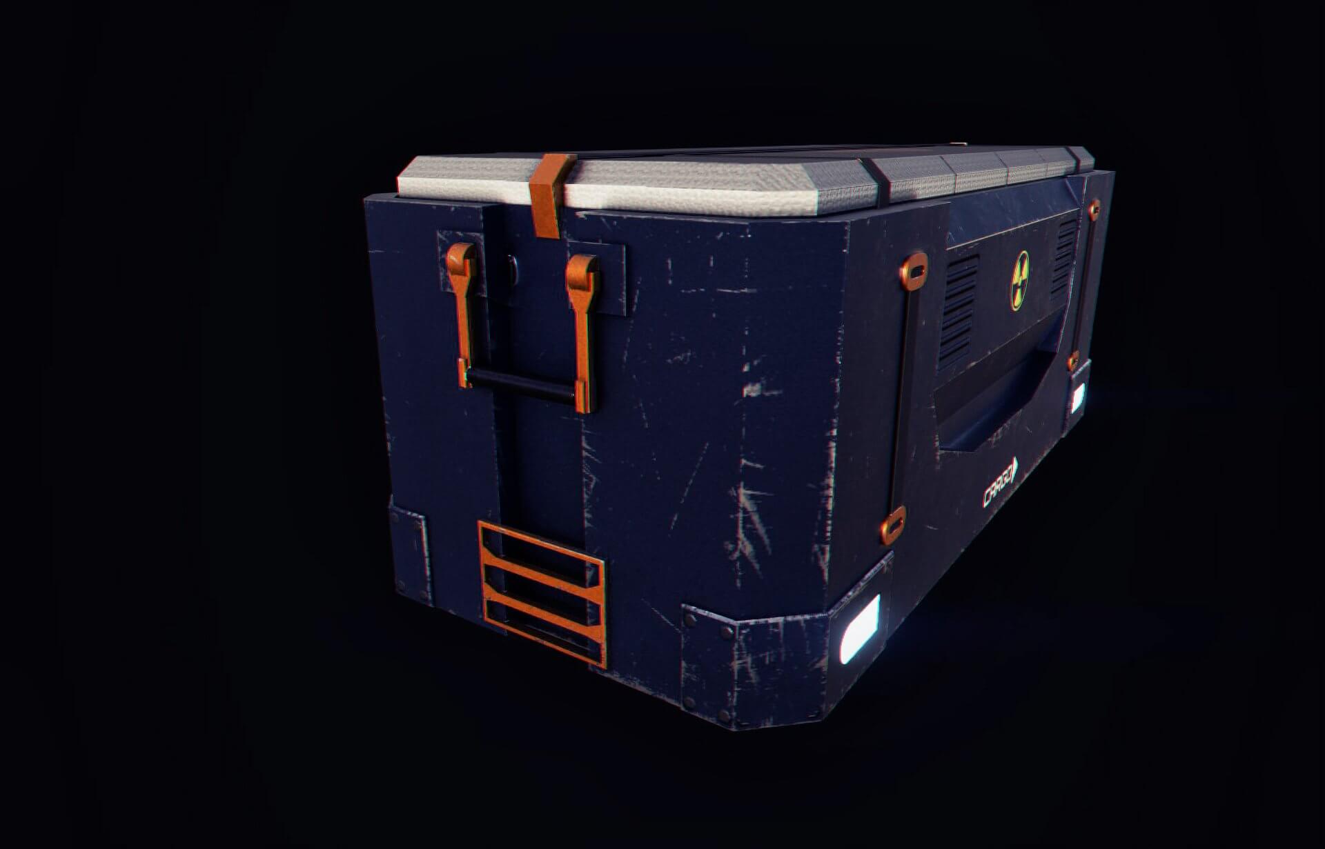 SciFi Cargo Box - 3D Model by FIRA