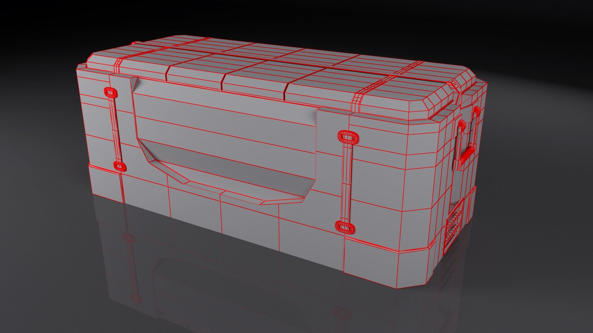 SciFi Cargo Box - 3D Model by FIRA