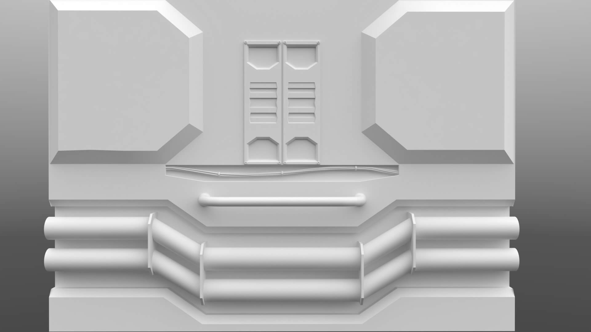 SciFi Wall Panels Vol 1 - 3D Model by FIRA