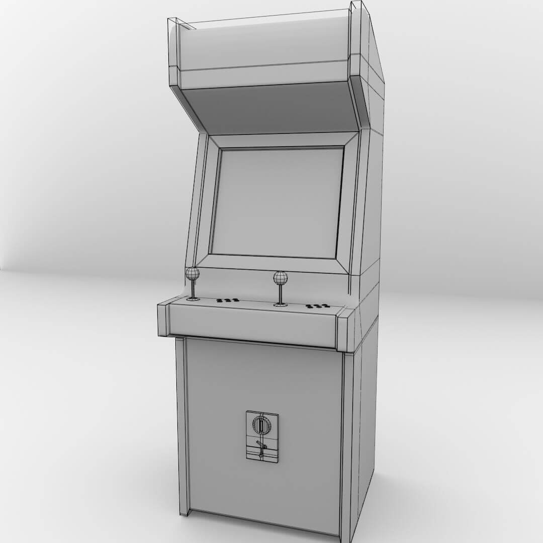 Arcade Machine 3D Model By Firdz3d