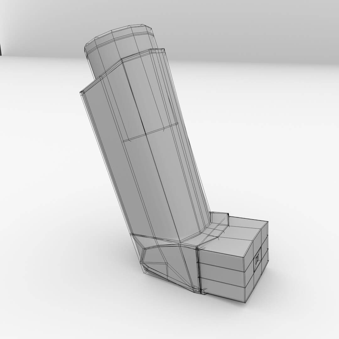 Asthma Inhaler - 3D Model by firdz3d