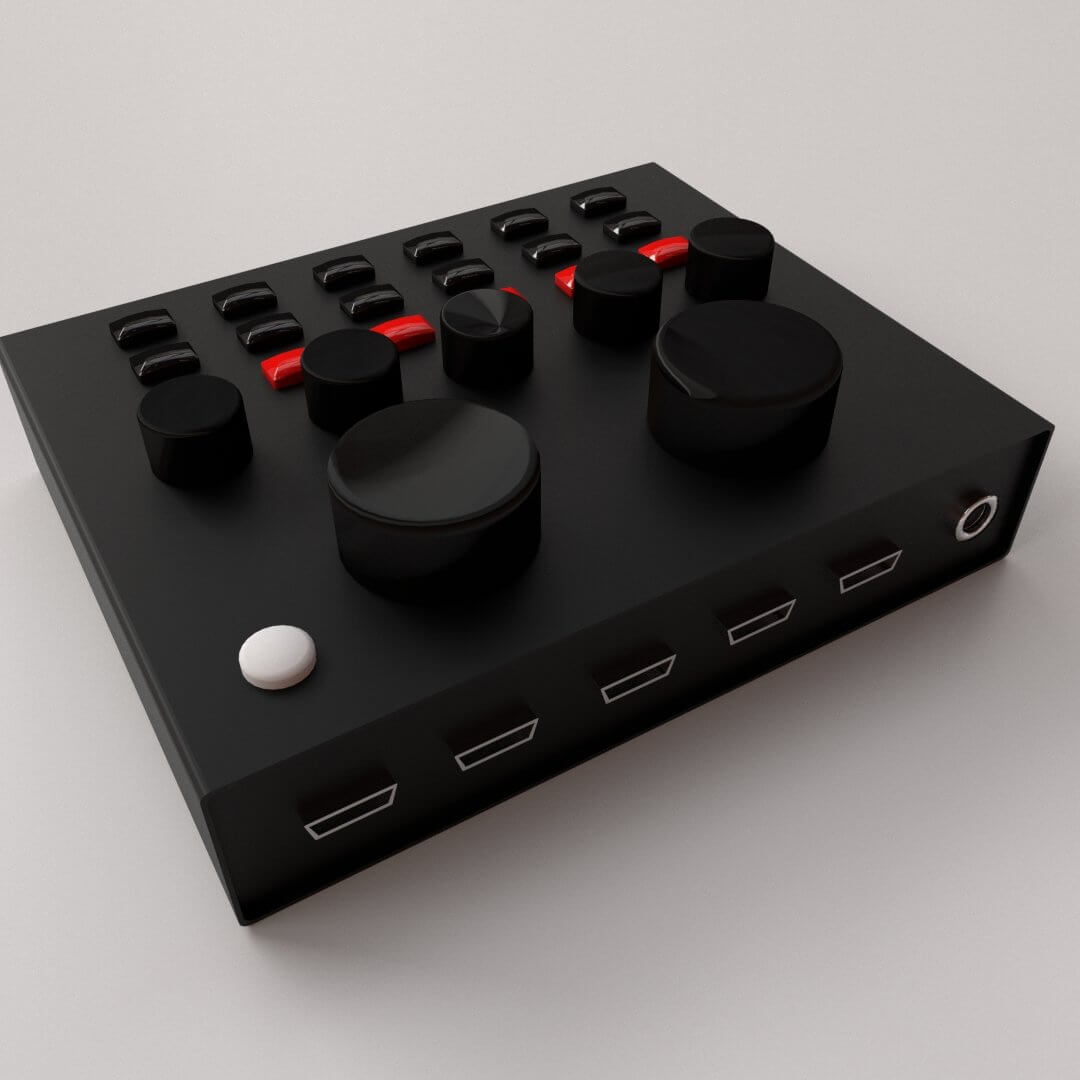 Audio Mixer V2 - 3D Model by firdz3d