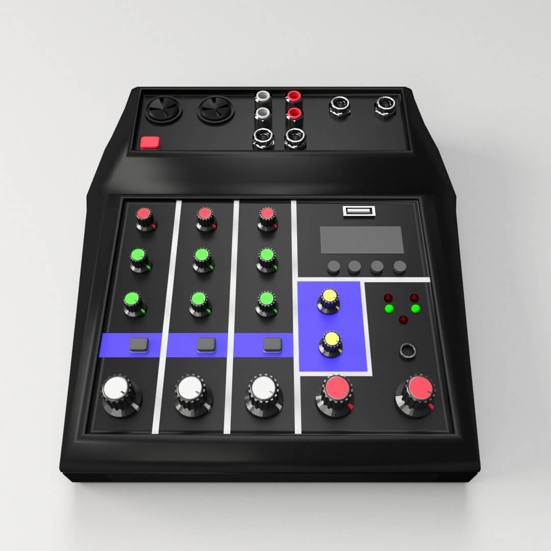 Audio Mixer - 3D Model by firdz3d