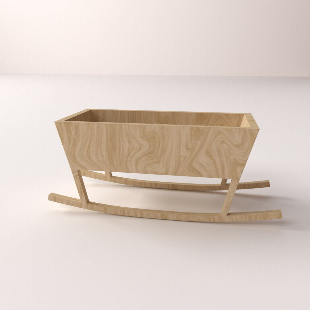 Baby Cradle Crib - 3D Model by firdz3d