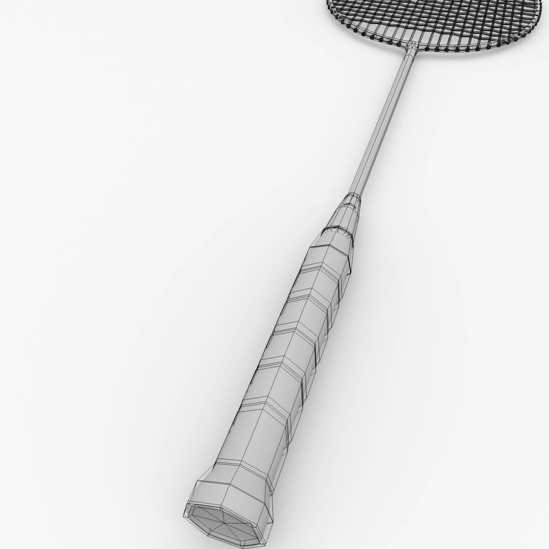 Badminton Racquet - 3D Model by firdz3d