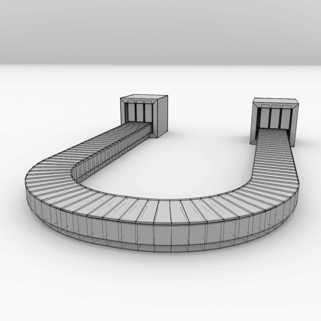 Baggage Carousel - 3D Model by firdz3d