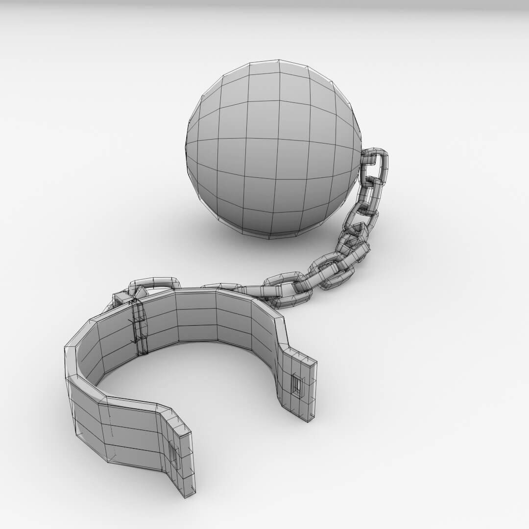 Ball and Chain - 3D Model by firdz3d