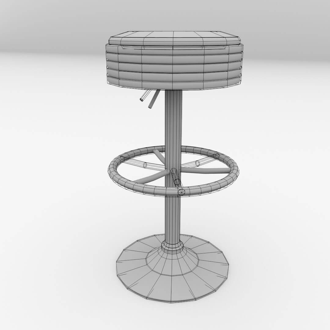 Bar Stool - 3D Model by firdz3d