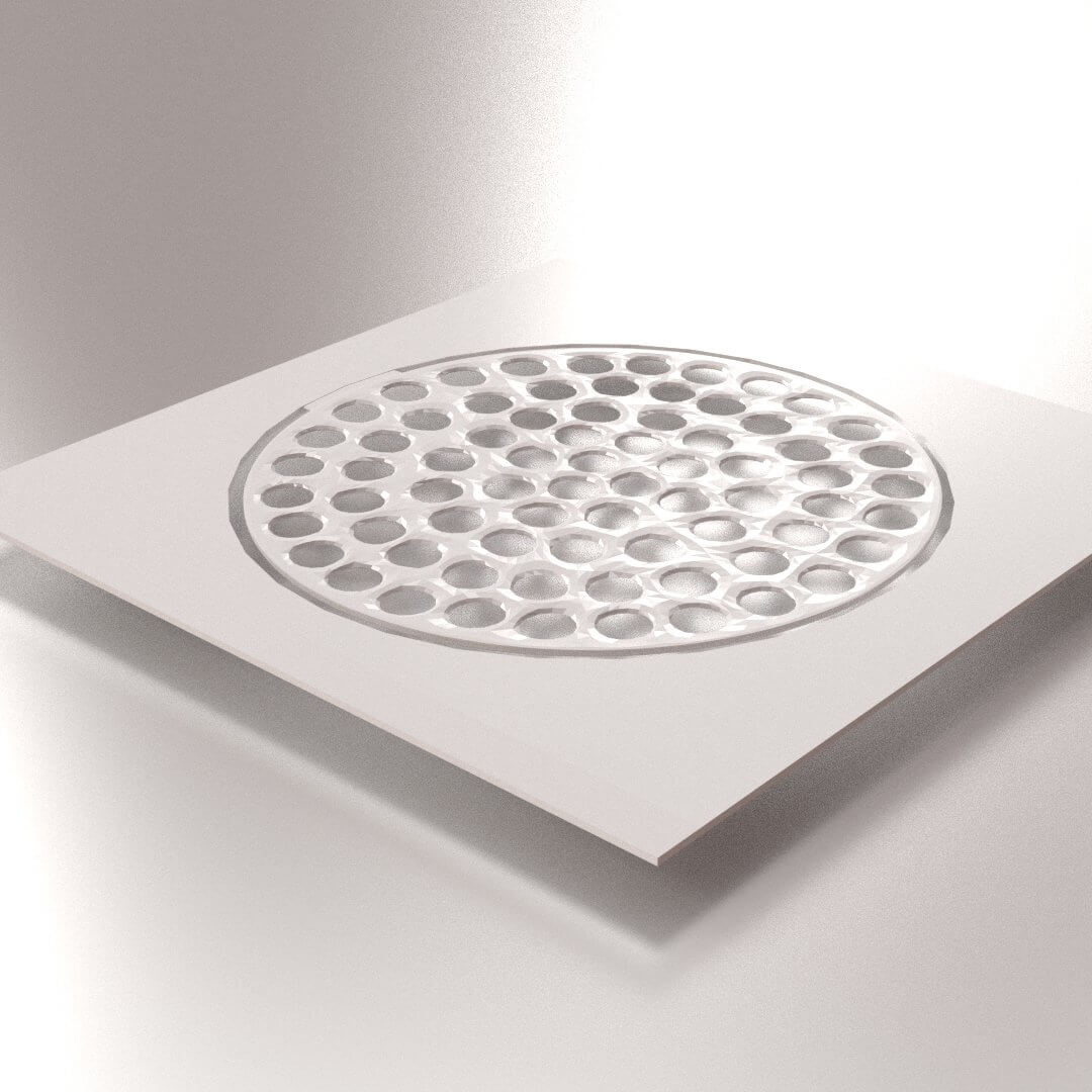 Bathroom Drain Cover - 3D Model by firdz3d