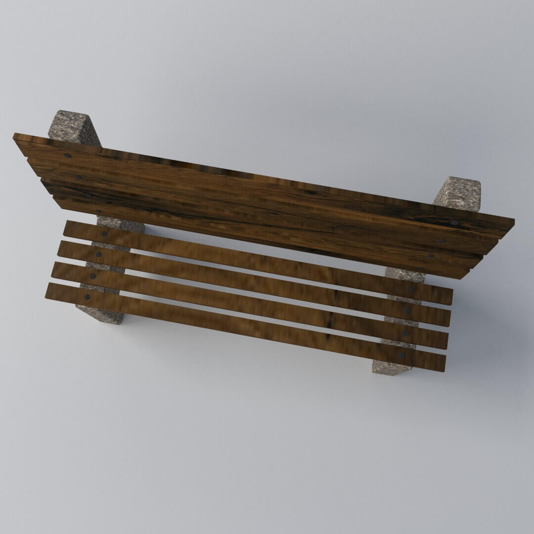 Beach Bench - 3D Model by firdz3d