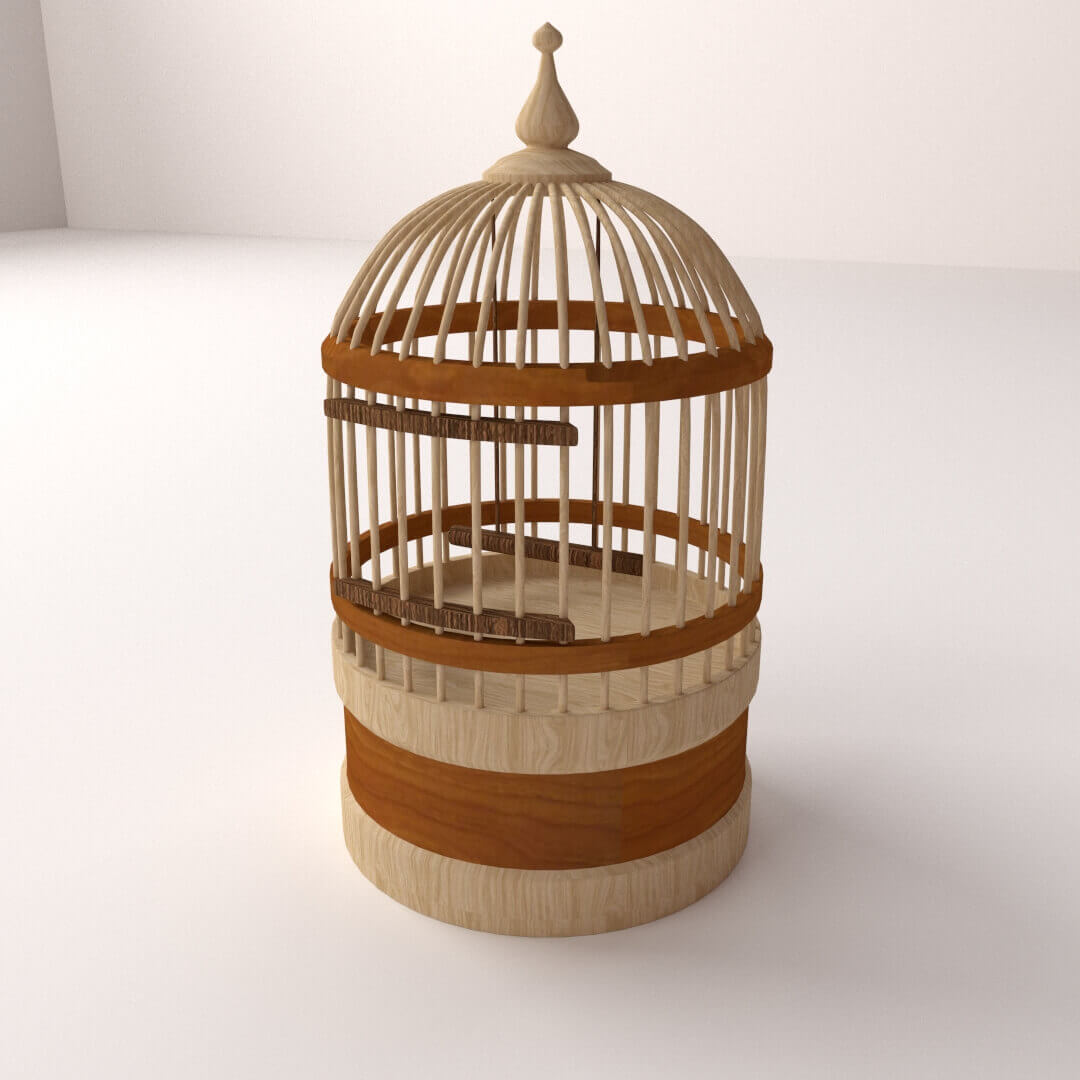 Bird Cage - 3D Model by firdz3d