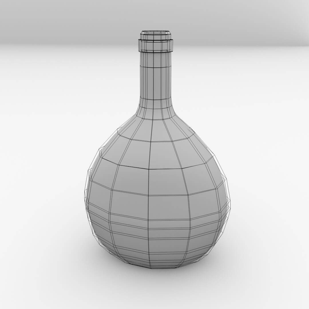 Bocksbeutel - 3D Model by firdz3d