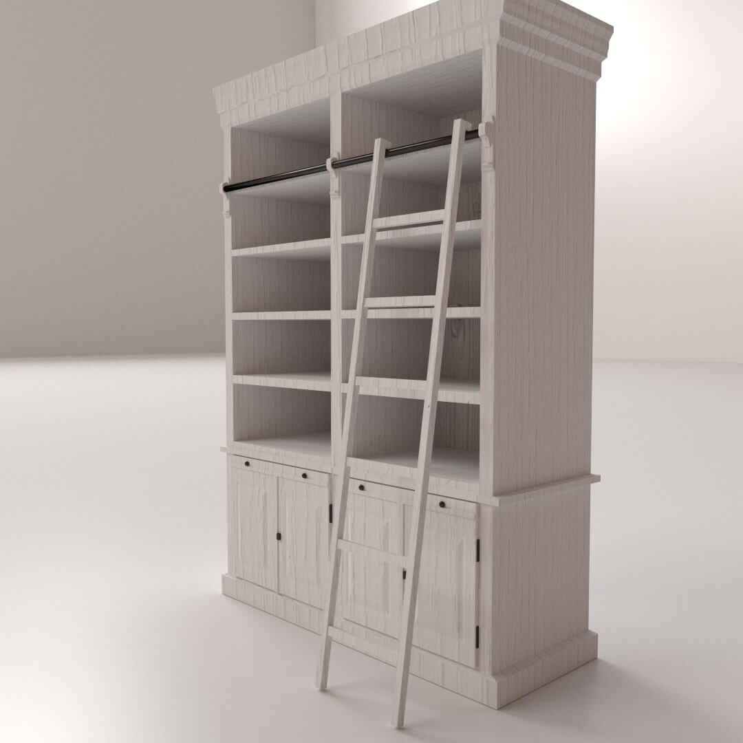Bookcase - 3D Model by firdz3d