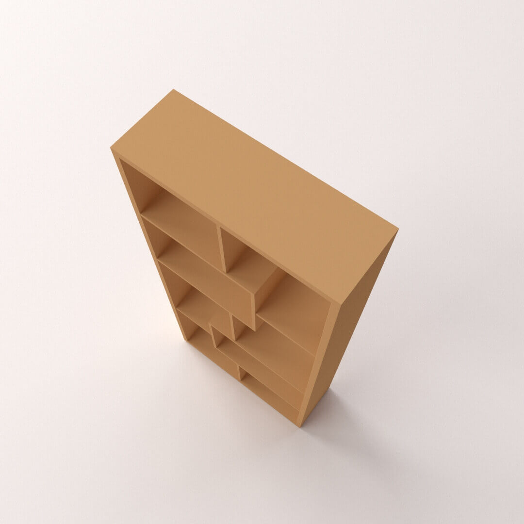 Bookshelf - 3D Model by firdz3d