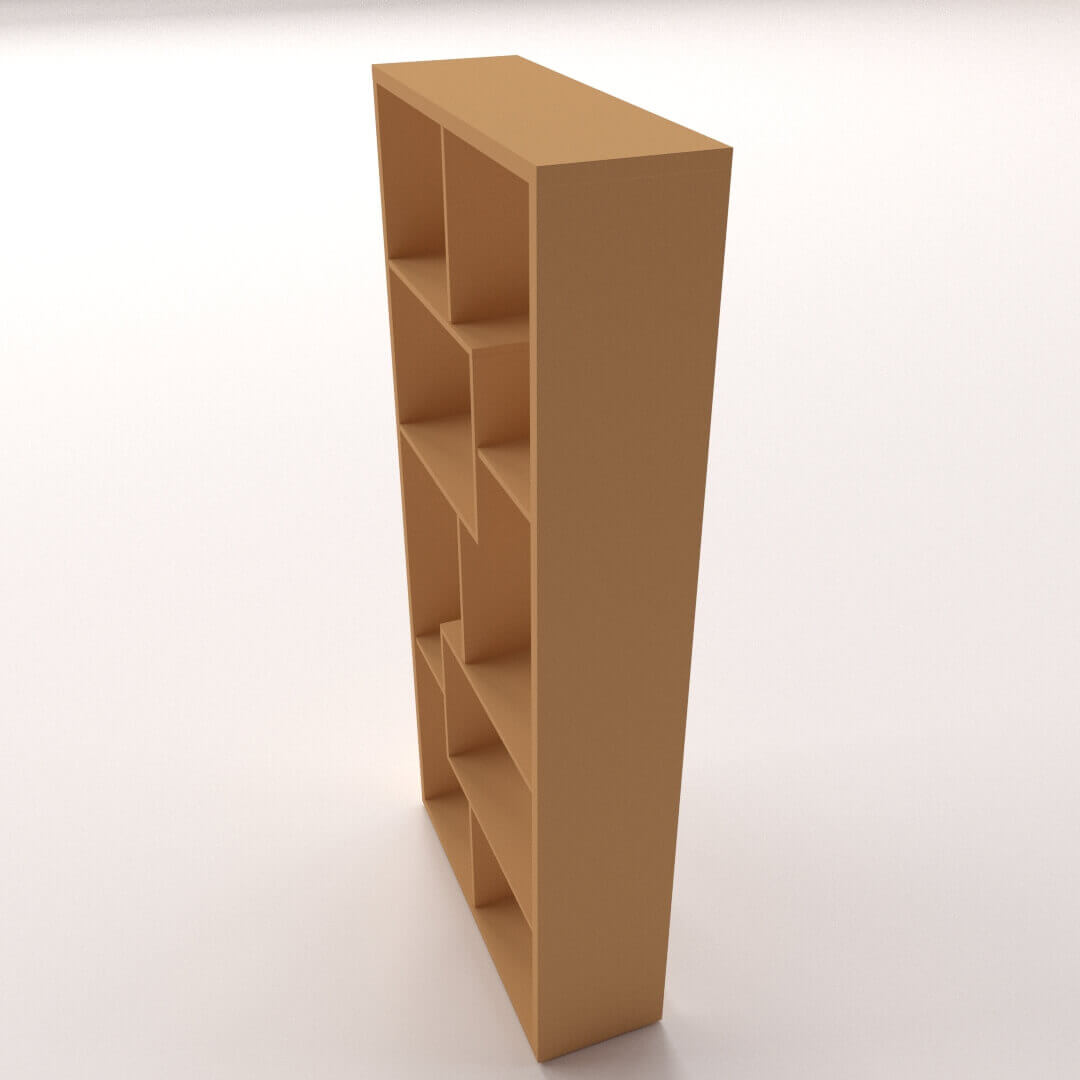 Bookshelf - 3D Model by firdz3d