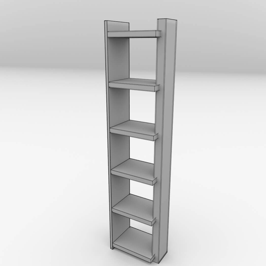 Bookshelf - 3D Model by firdz3d