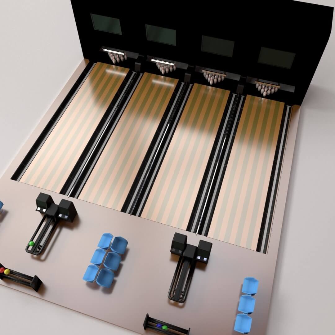 Bowling Lane - 3D Model by firdz3d