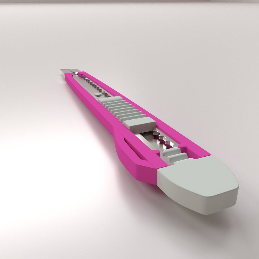 Box Cutter - 3D Model by firdz3d