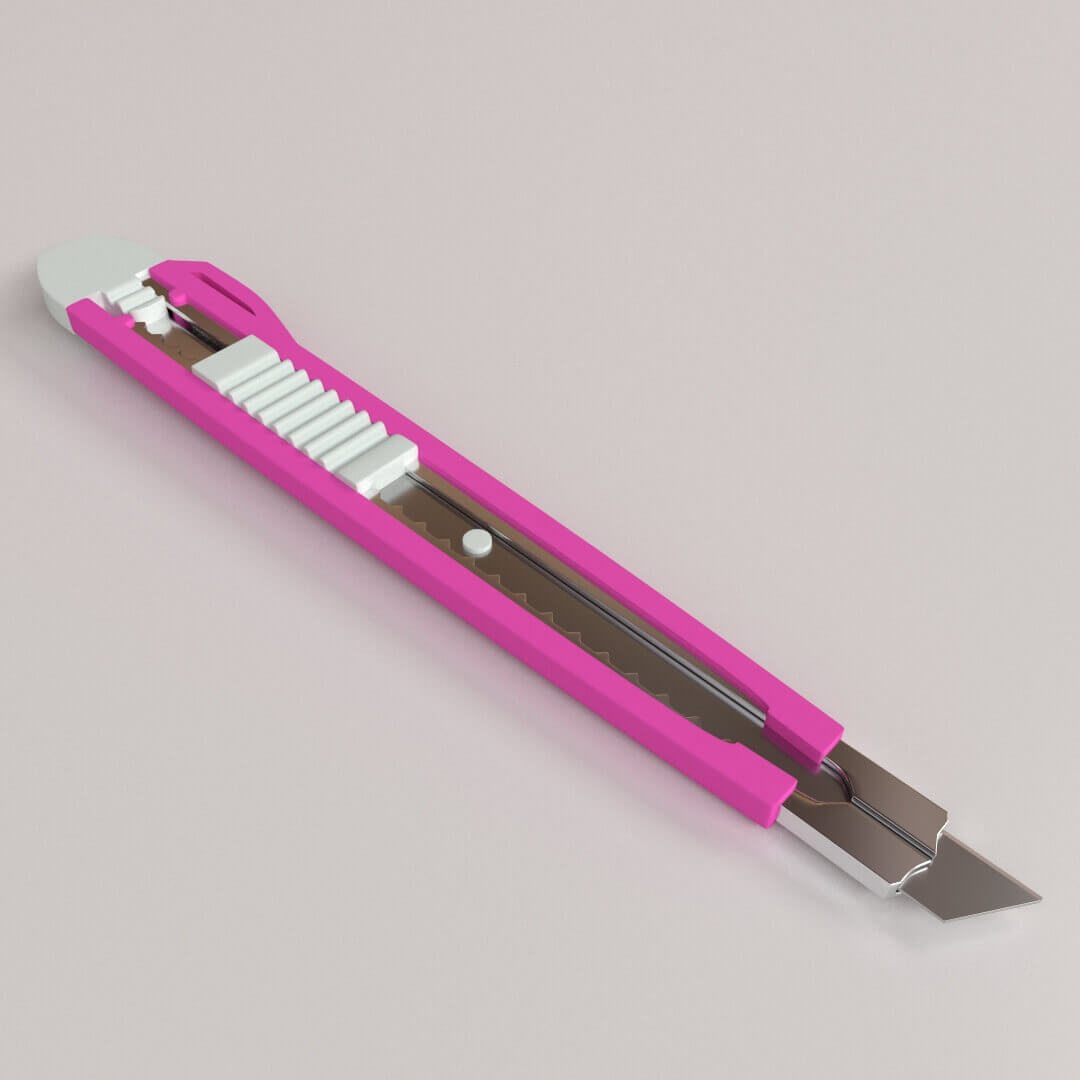 Box Cutter - 3D Model by firdz3d