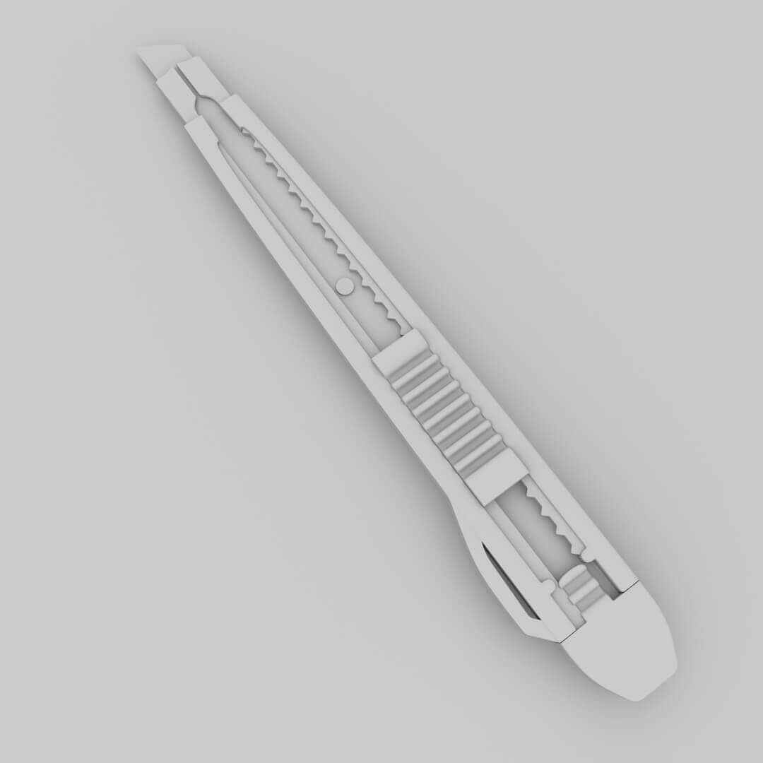 Box Cutter - 3D Model by firdz3d