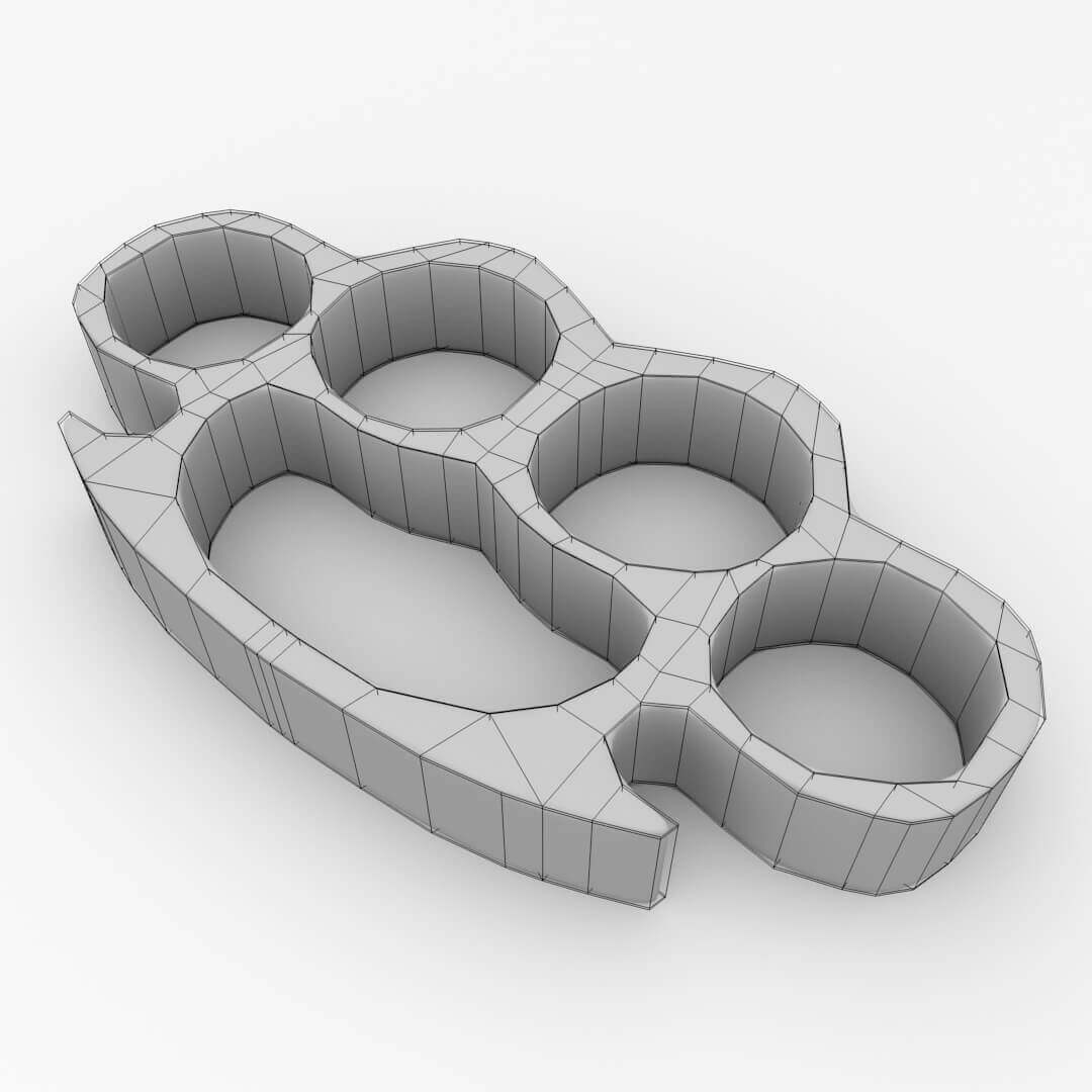 Brass Knuckles - 3D Model by firdz3d