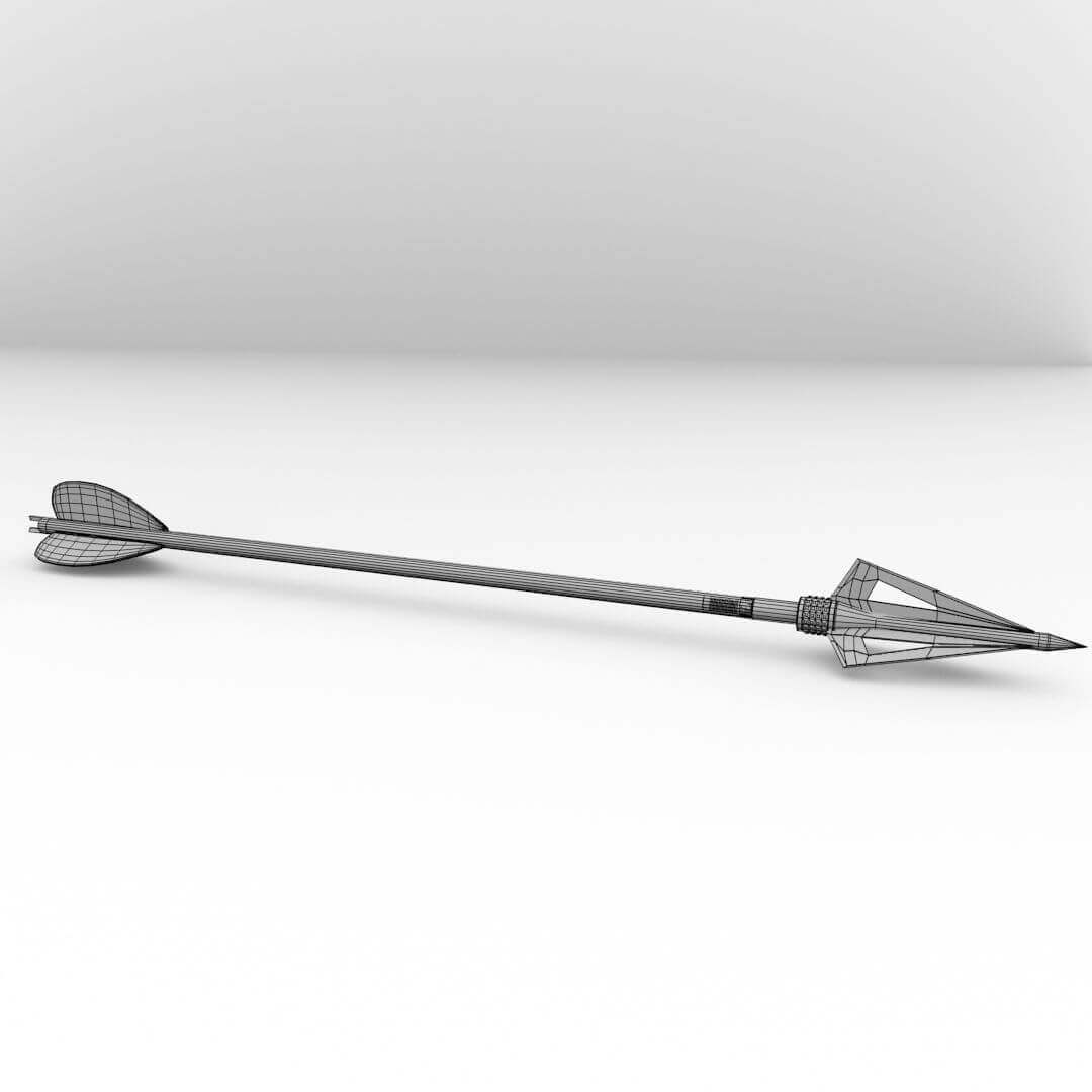 Broadhead Arrow - 3D Model by firdz3d