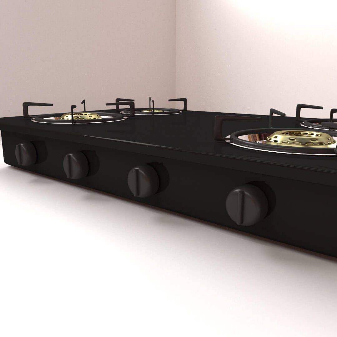 Burner Stove - 3D Model by firdz3d