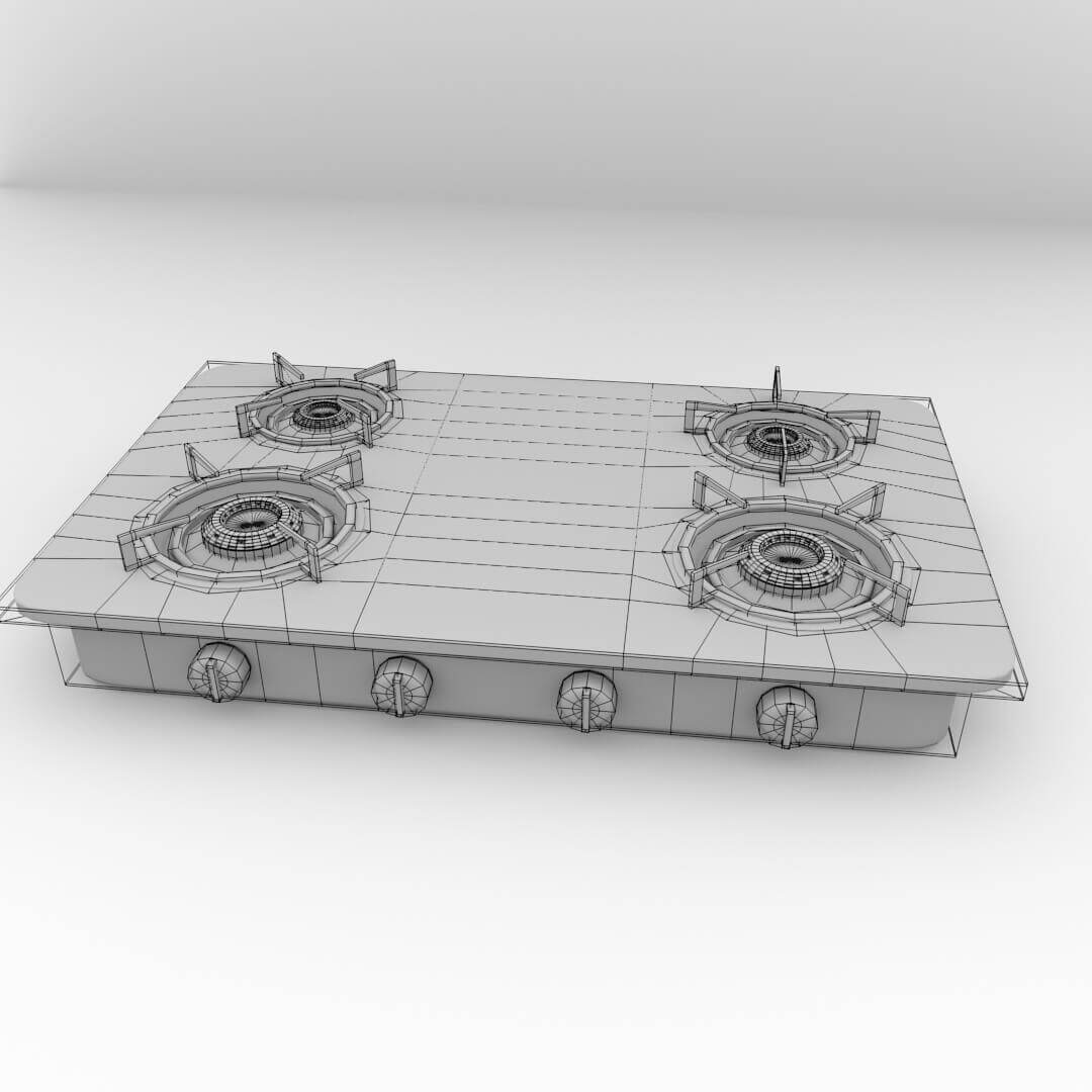 Burner Stove - 3D Model by firdz3d