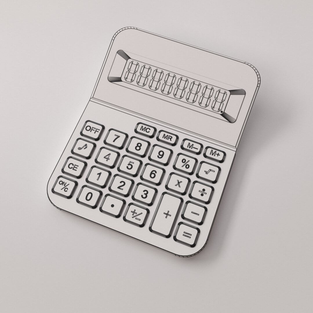Calculator - 3D Model by firdz3d