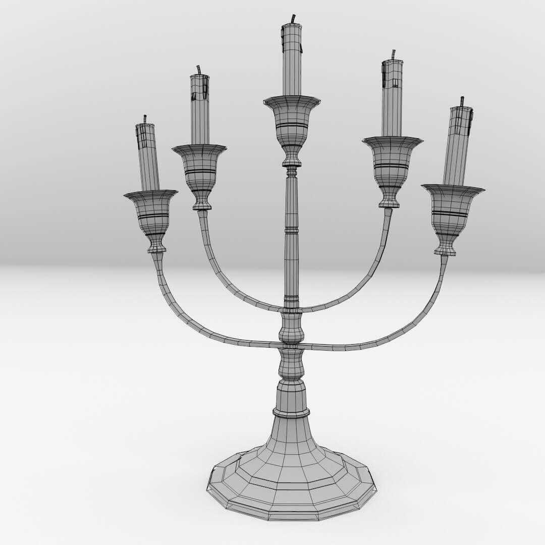 Candlestick - 3D Model by firdz3d