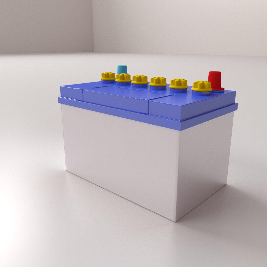 Car Battery - 3D Model by firdz3d