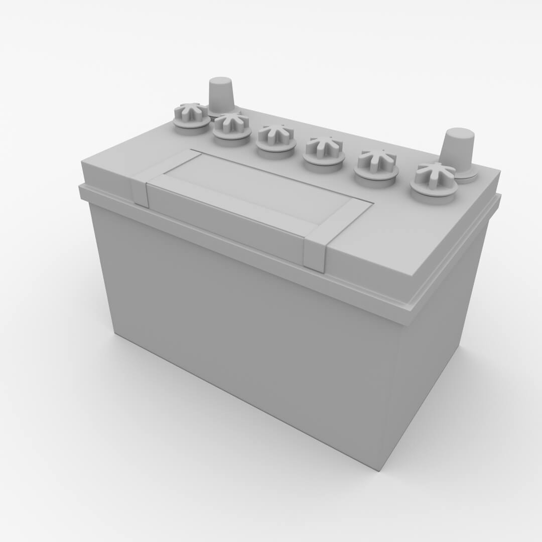 Car Battery - 3D Model by firdz3d