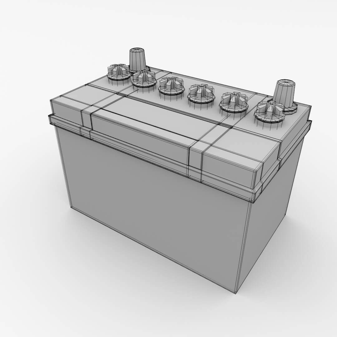 Car Battery - 3D Model by firdz3d