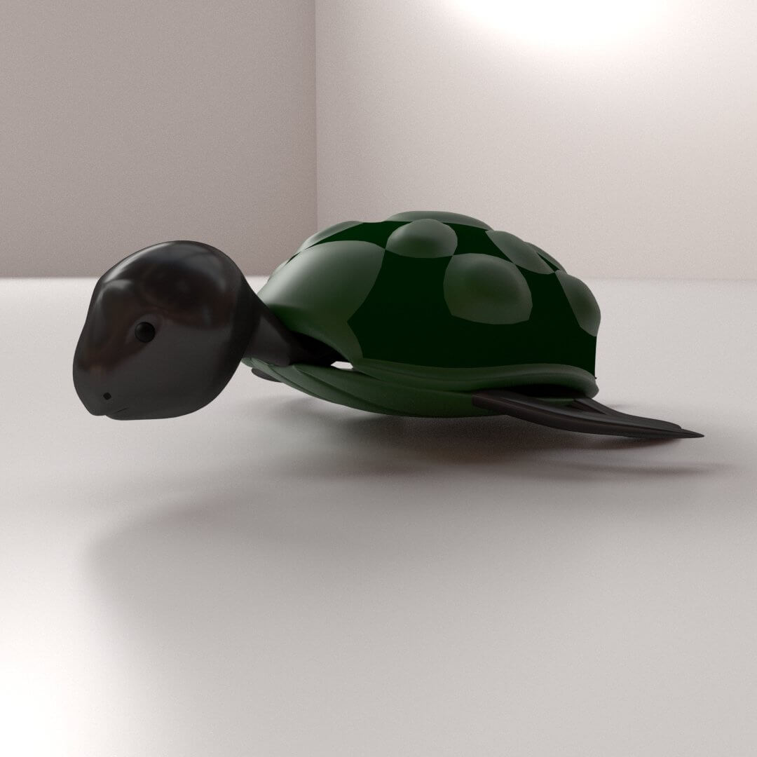 Cartoon Turtle - 3D Model by firdz3d