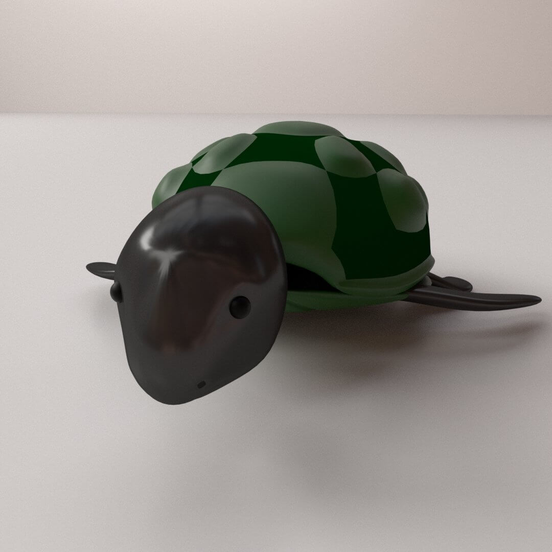 Cartoon Turtle - 3D Model by firdz3d