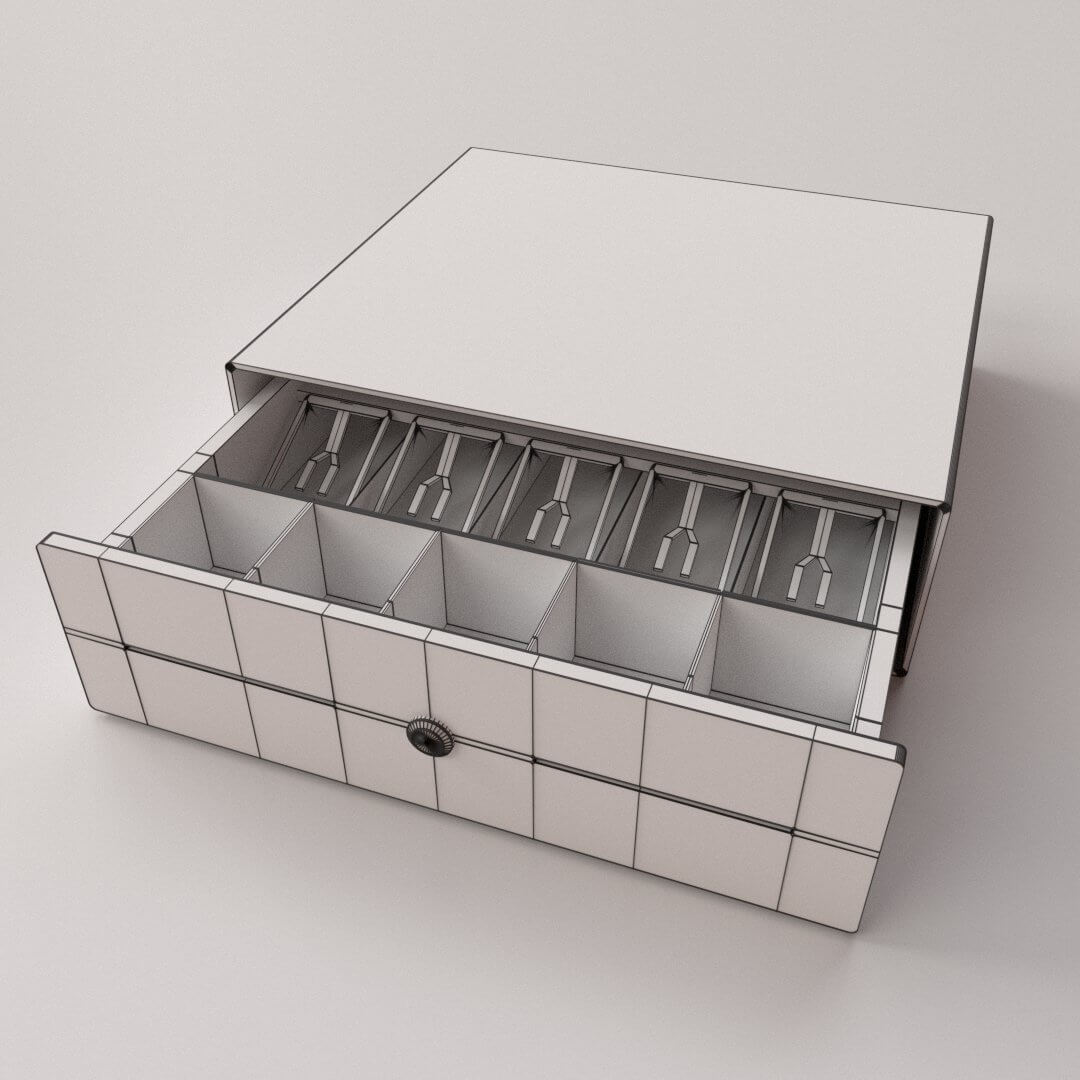 Cash Drawer - 3D Model by firdz3d