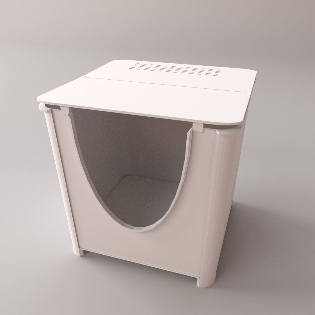 Cats Litter Box - 3D Model by firdz3d