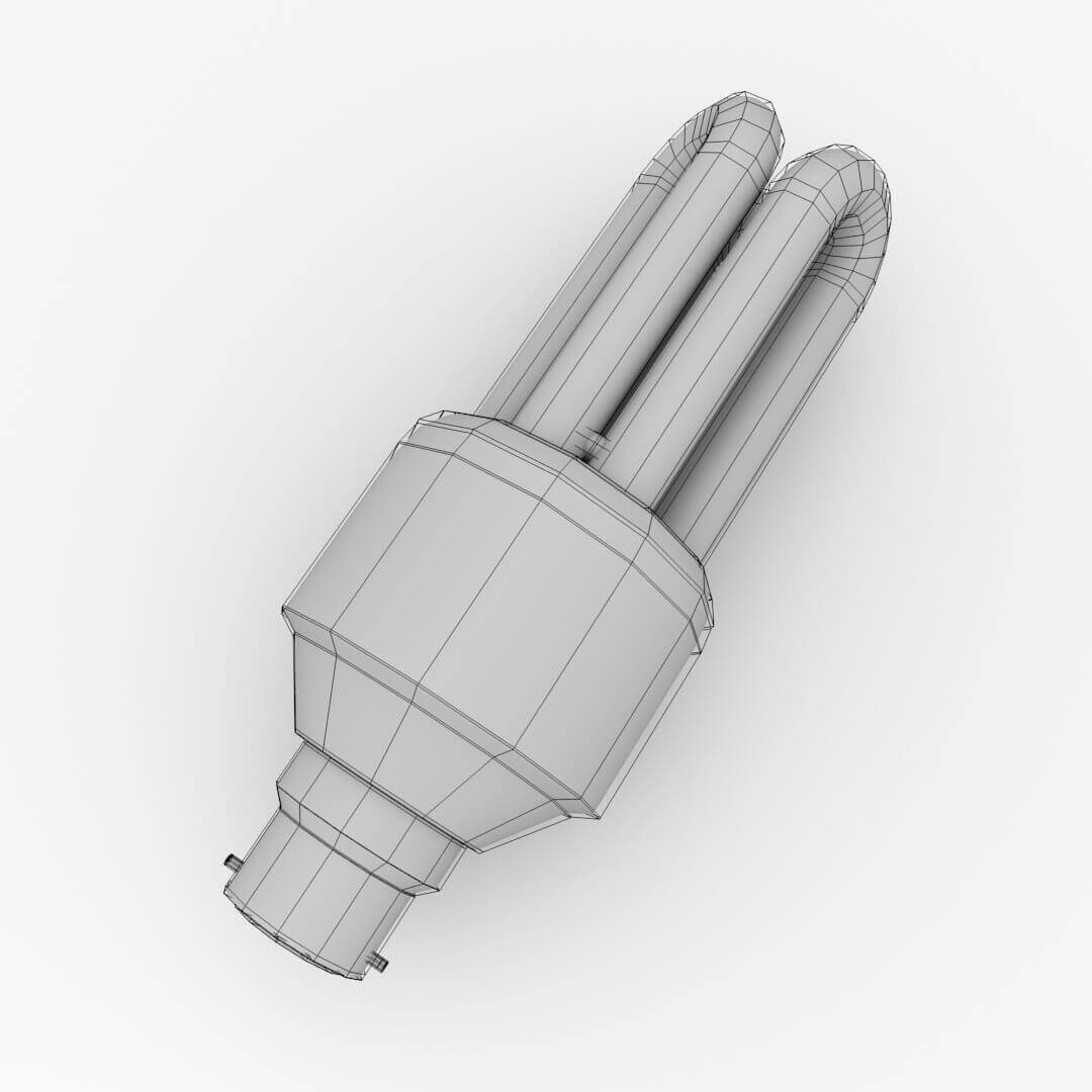 CFL Bulb - 3D Model by firdz3d