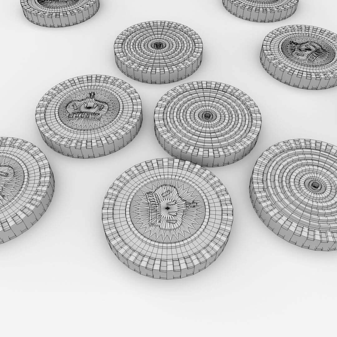 Checkers Piece - 3D Model by firdz3d